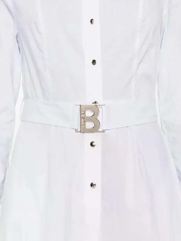 BLUGIRL Belted Collared Maxi Dress