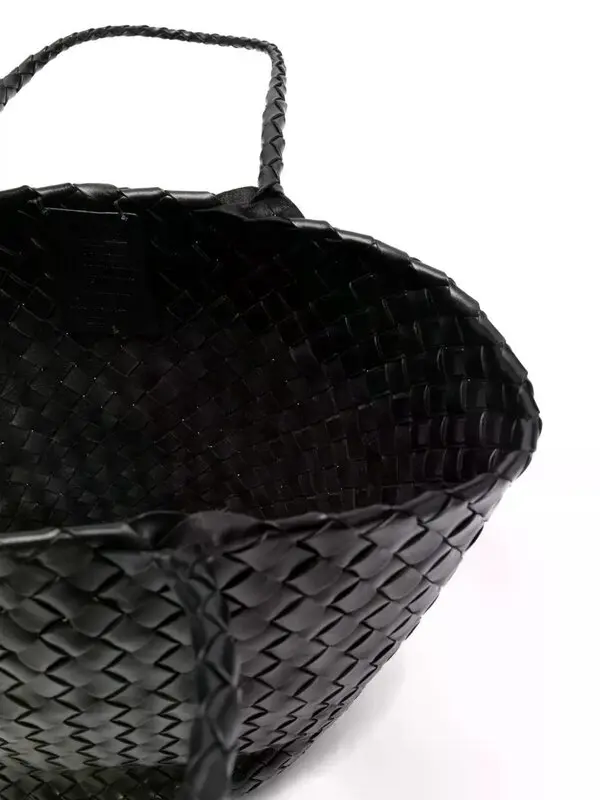 Dragon Diffusion Egola Woven Braided Shoulder Bag - Black