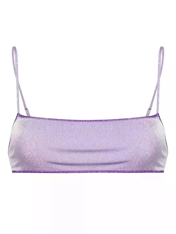 MC2 SAINT BARTH Sadie Lurex Bikini Top - Purple