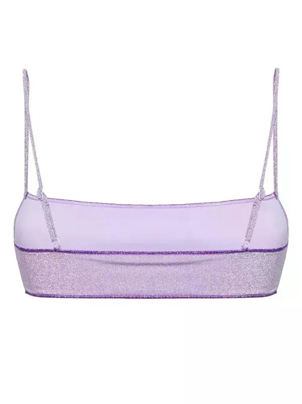 MC2 SAINT BARTH Sadie Lurex Bikini Top - Purple