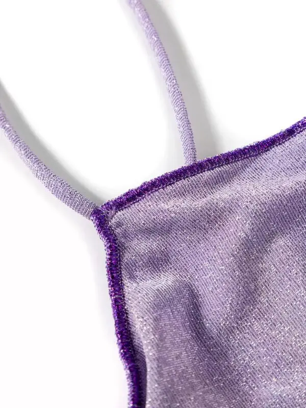 MC2 SAINT BARTH Sadie Lurex Bikini Top - Purple