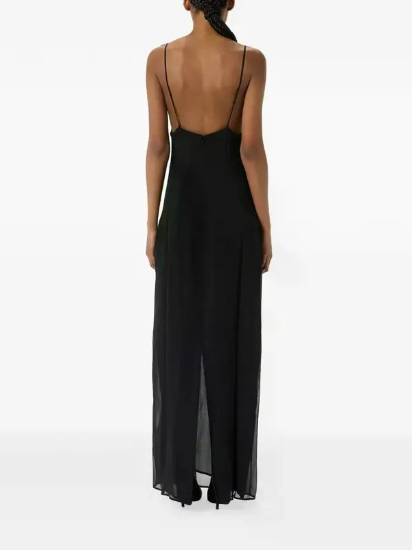 Blumarine Georgette Embroidered Dress