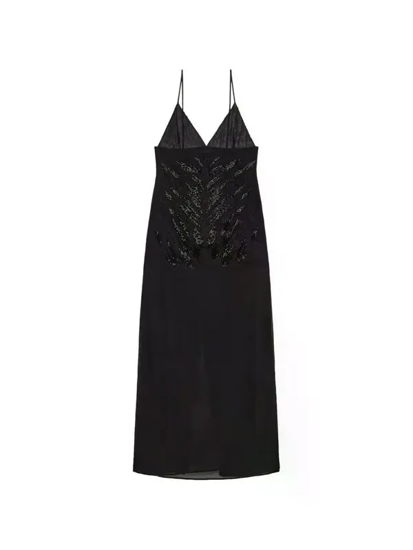 Blumarine Georgette Embroidered Dress
