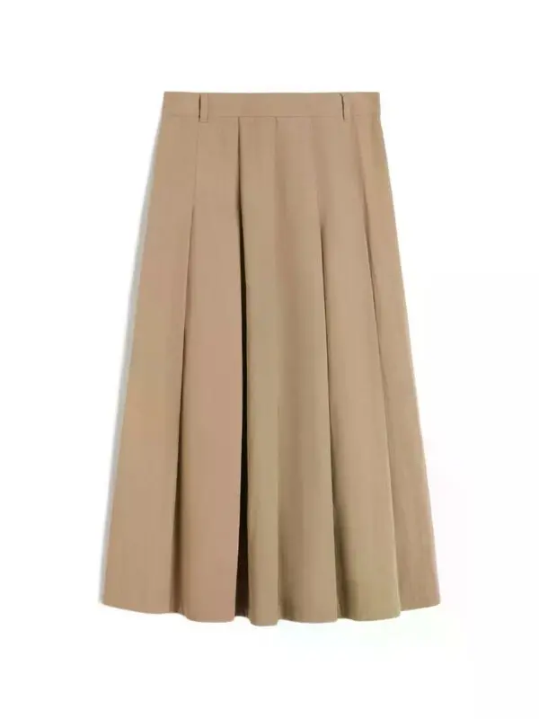 Max Mara Pleated A-line Skirt