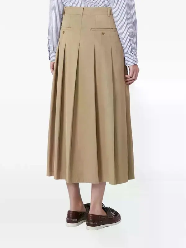 Max Mara Pleated A-line Skirt