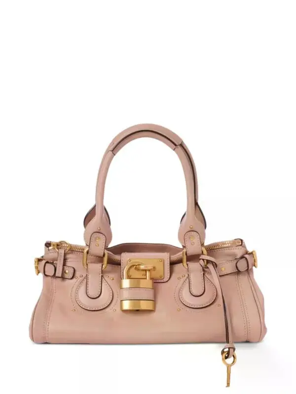 Chloé Paddington Leather Tote - Pink