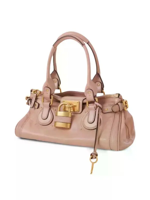 Chloé Paddington Leather Tote - Pink