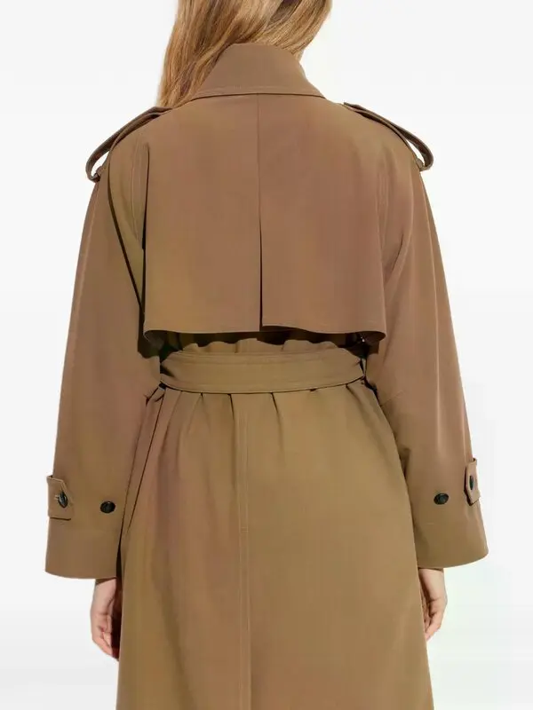 Max Mara Buttoned Belted Trench Coat - Neutrals