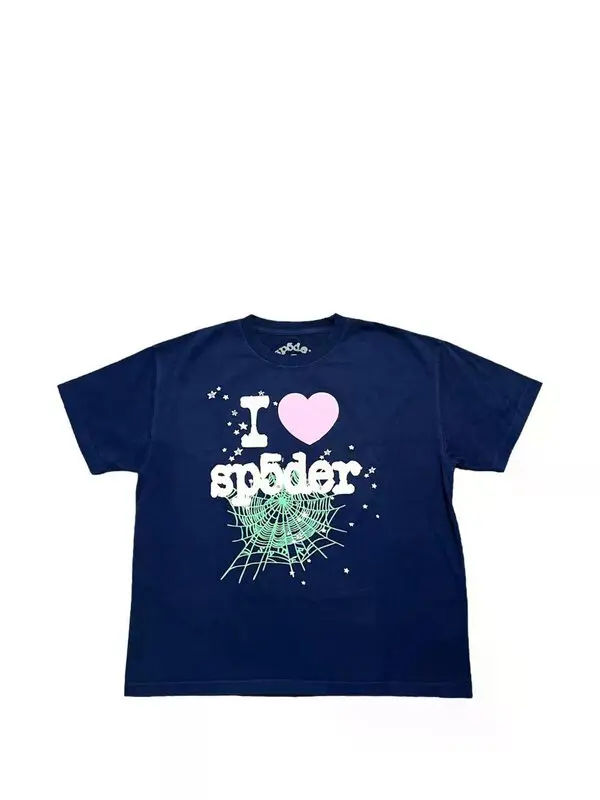 SP5DER Souvenir Web Logo T-shirt - Blue