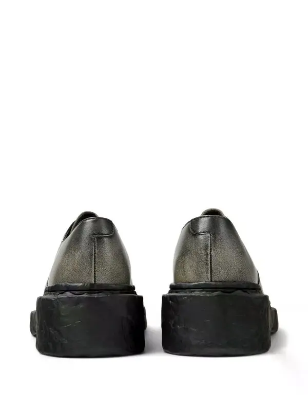 Camper Smooth Leather Lace-up Shoes - Grey