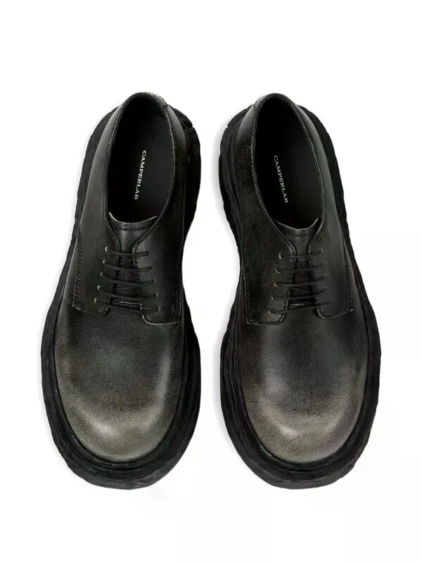 Camper Smooth Leather Lace-up Shoes - Grey