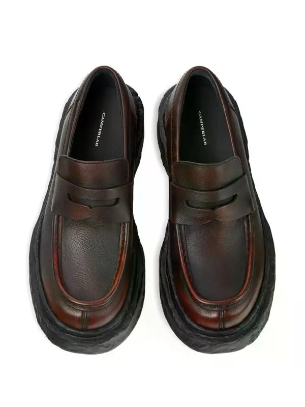 Camper Smooth Leather Vamonos Loafers - Brown