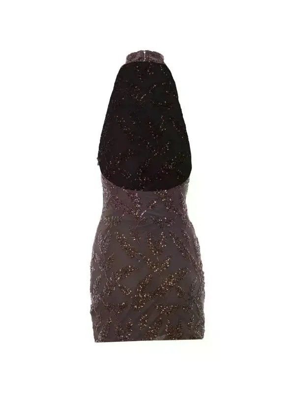 ANIYE BY Uma Halterneck Mini Dress - Brown