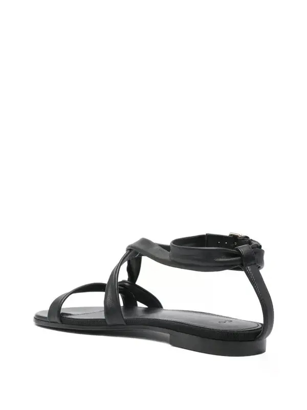 Co Knotted Strap Flat Sandals