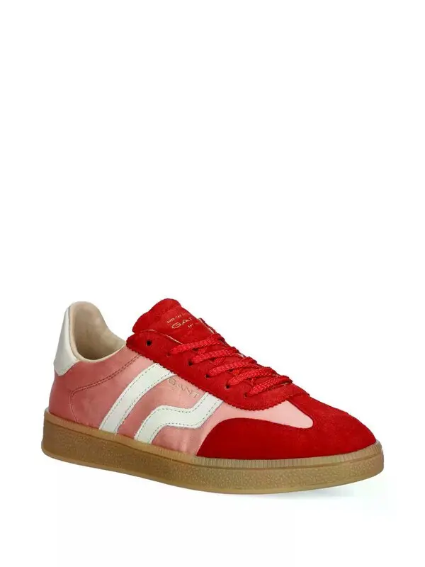 Gant Cuzima Suede Panelled Sneakers - Red