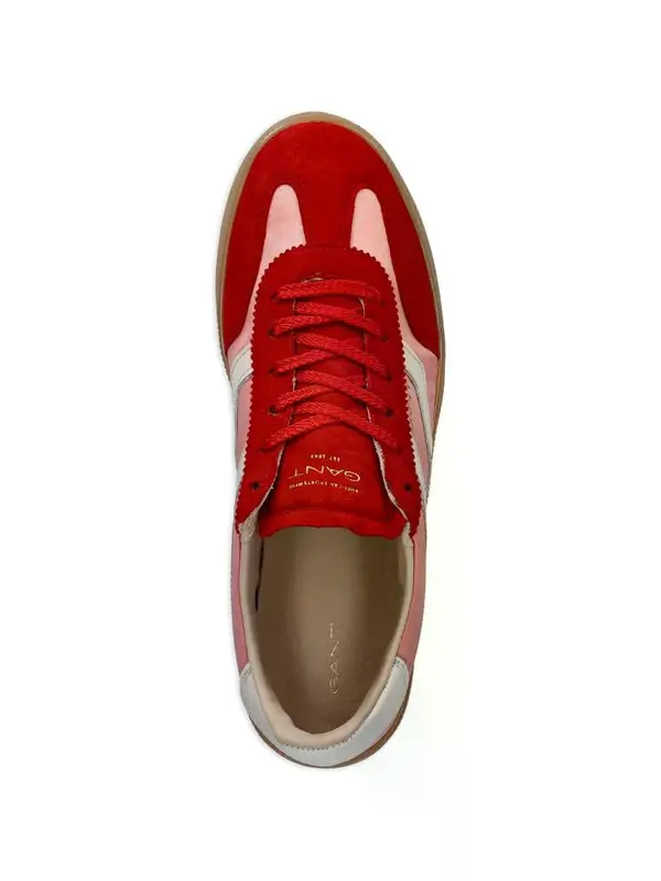 Gant Cuzima Suede Panelled Sneakers - Red