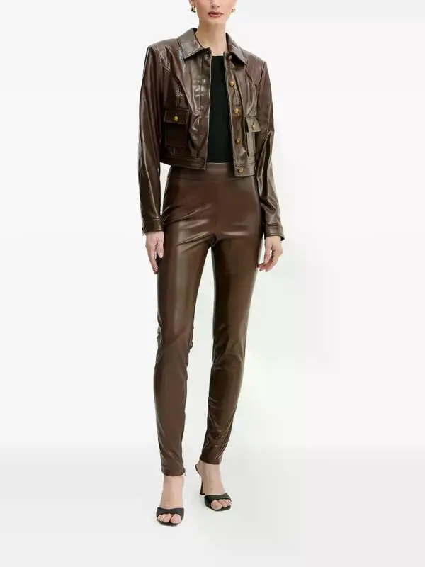 Guess Buttoned Pocket Jacket - Brown
