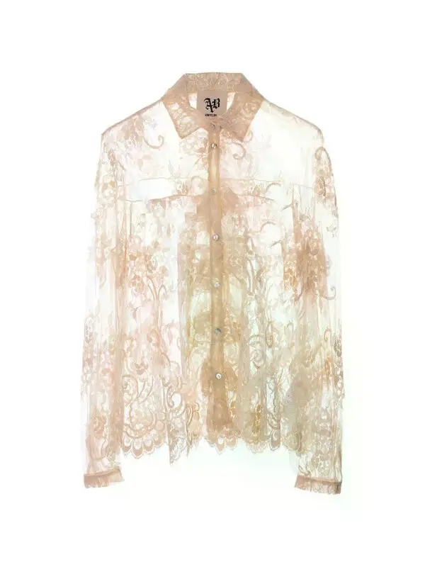 ANIYE BY Lace Long-sleeve Shirt - Neutrals