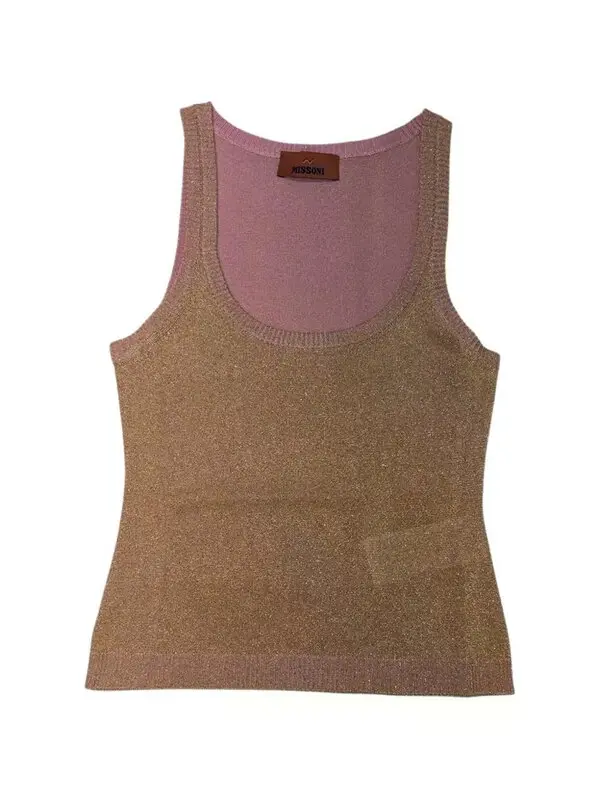 Missoni Sleeveless Scoop-neck Fitted Top