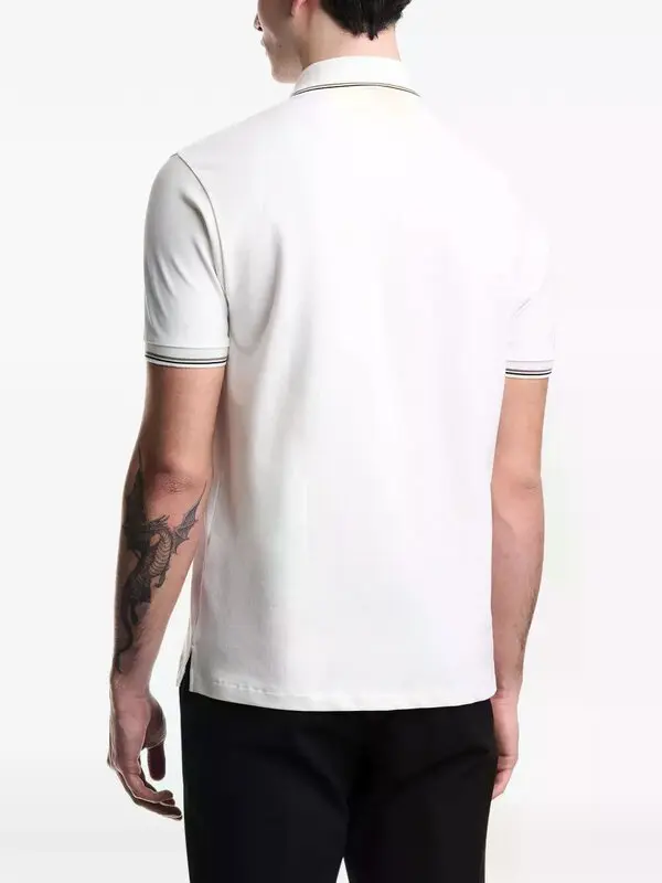 Emporio Armani Slim Fit Polo In Stretch Cotton Pique