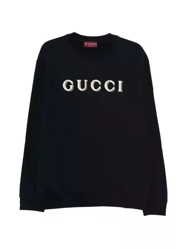 Gucci Logo-detailed Crew-neck Pullover - Blue