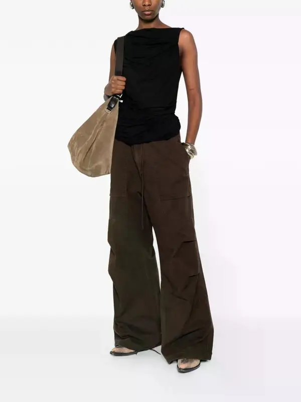 ENTIRE STUDIOS Sleeveless Draped Top - Black