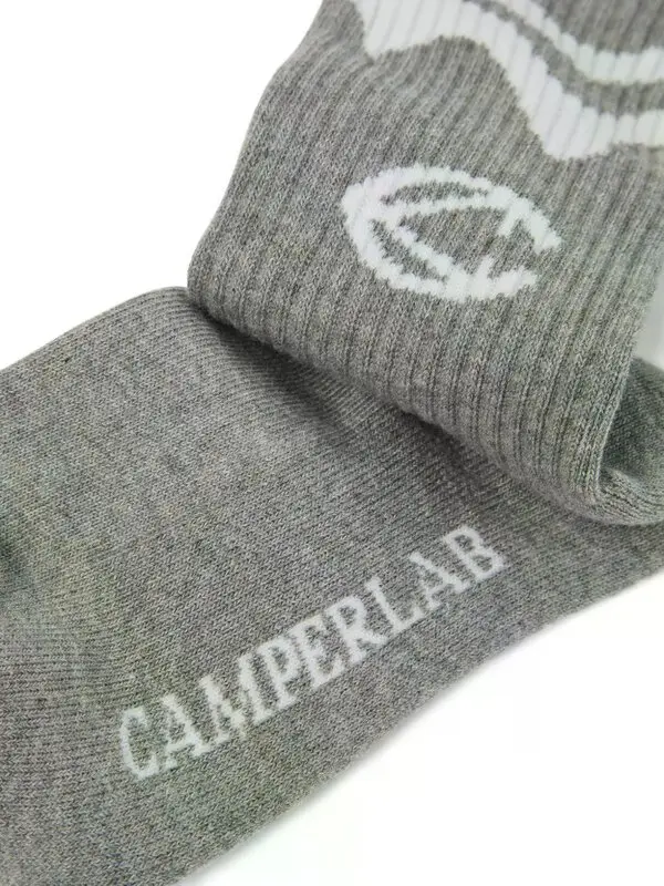 Camper Logo-embroidered Socks - Grey