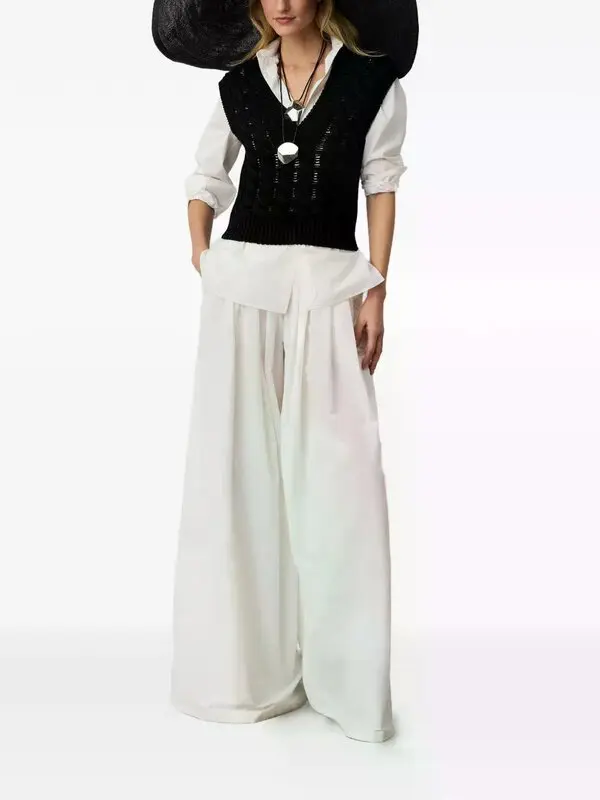 Ralph Lauren V-neck Cable-knit Top