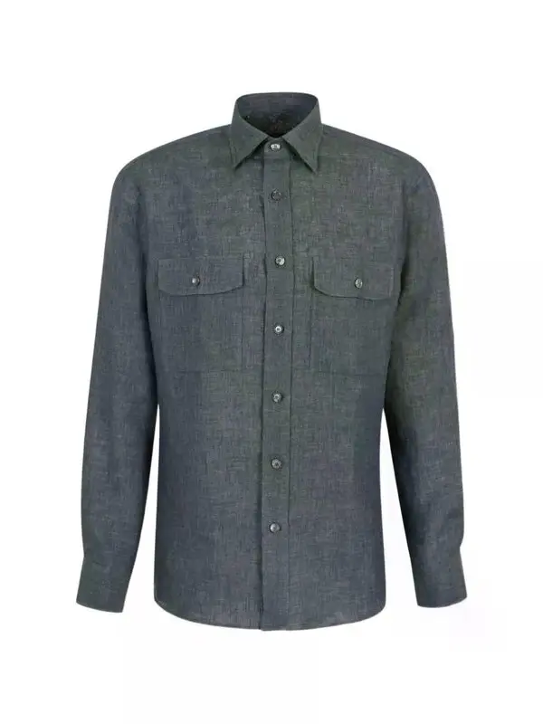 Brioni Chest-pocket Button Shirt