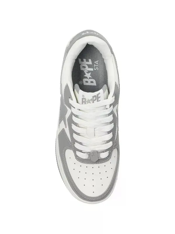 A BATHING APE Star Panelled Sneakers - White