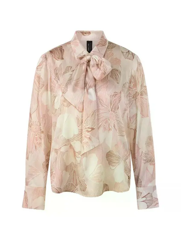 MARCCAIN Floral Bow Blouse