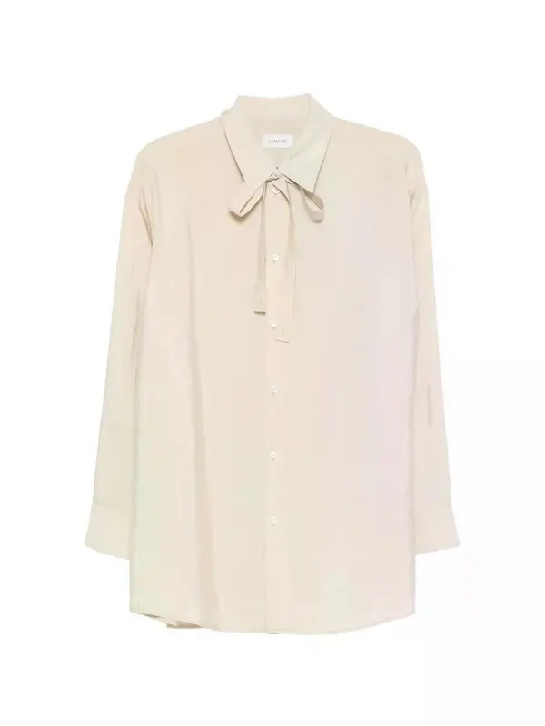 LEMAIRE Tie-neck Button-up Shirt