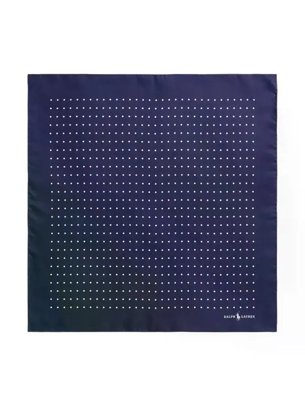 Polo Ralph Lauren Polka-dot Silk Bandanna - Blue