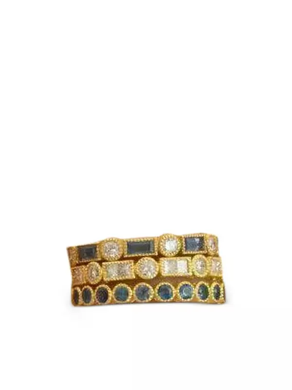 TANYA FARAH Diamond Stack Ring - Gold