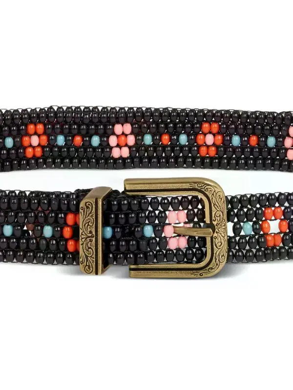Etro Beaded Floral Belt
