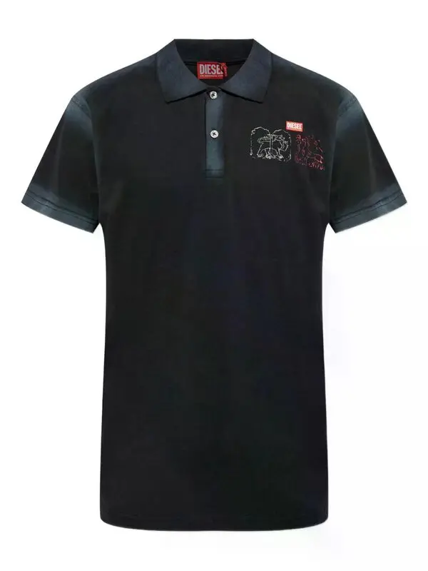 DIESEL Graphic-print Polo Shirt