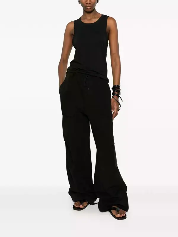 ENTIRE STUDIOS Round-neck Tank - Black