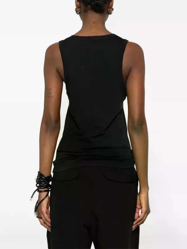 ENTIRE STUDIOS Round-neck Tank - Black