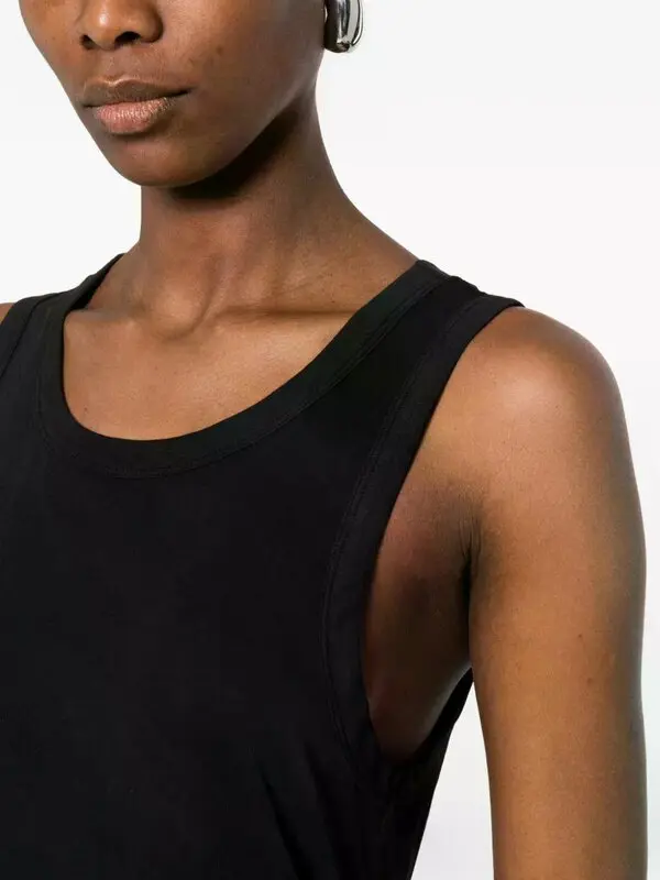 ENTIRE STUDIOS Round-neck Tank - Black