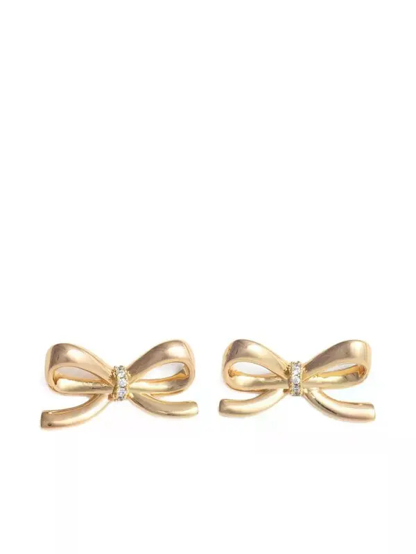 SELF-PORTRAIT Bow Stud Earrings - Gold