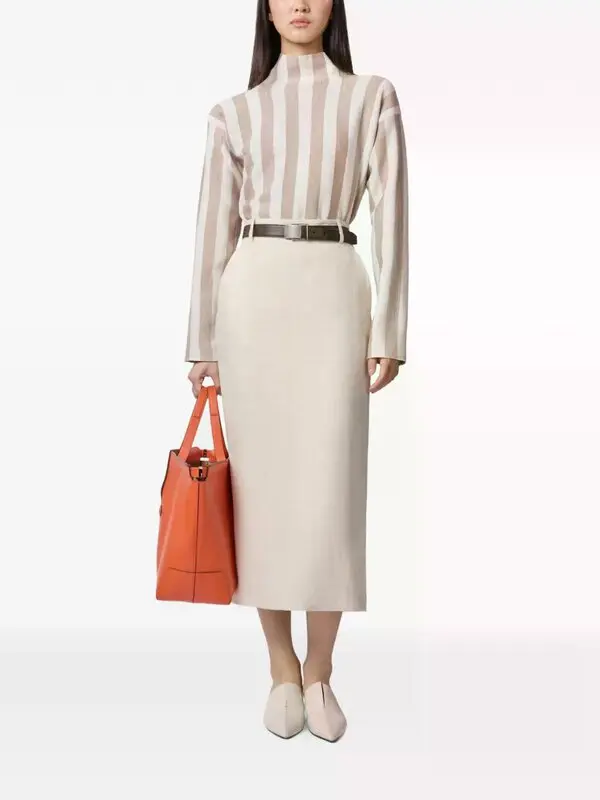 TOD'S Midi Skirt With Back Vent And Pocket
