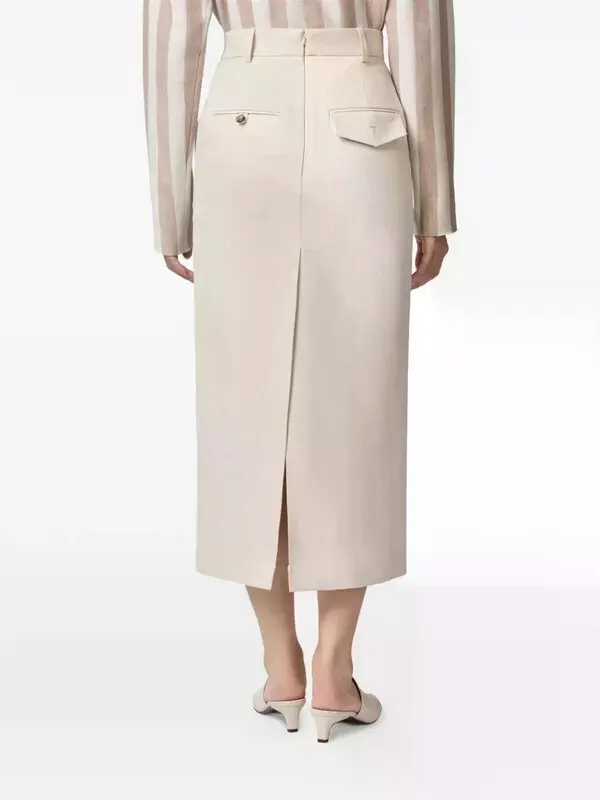 TOD'S Midi Skirt With Back Vent And Pocket