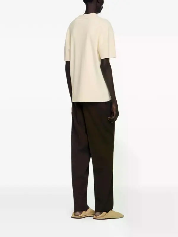 Sandro Stretch Knit Polo Shirt - Neutrals