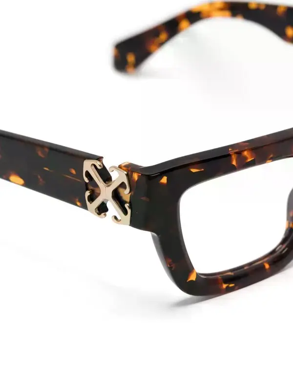 Off-White Tortoiseshell Eyeglasses