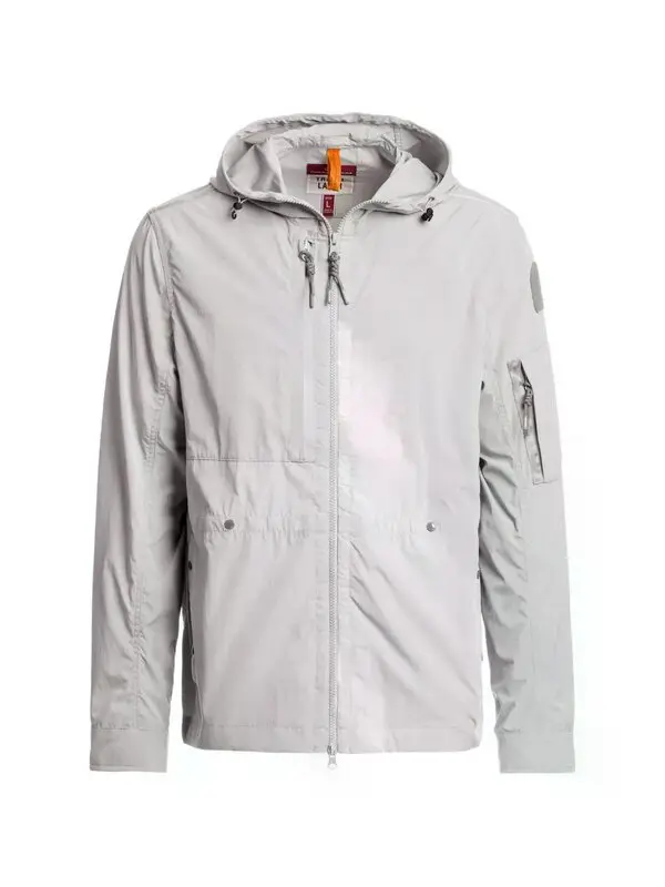 PARAJUMPERS Hooded Zip-up Jacket - Grey