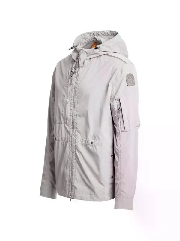 PARAJUMPERS Hooded Zip-up Jacket - Grey