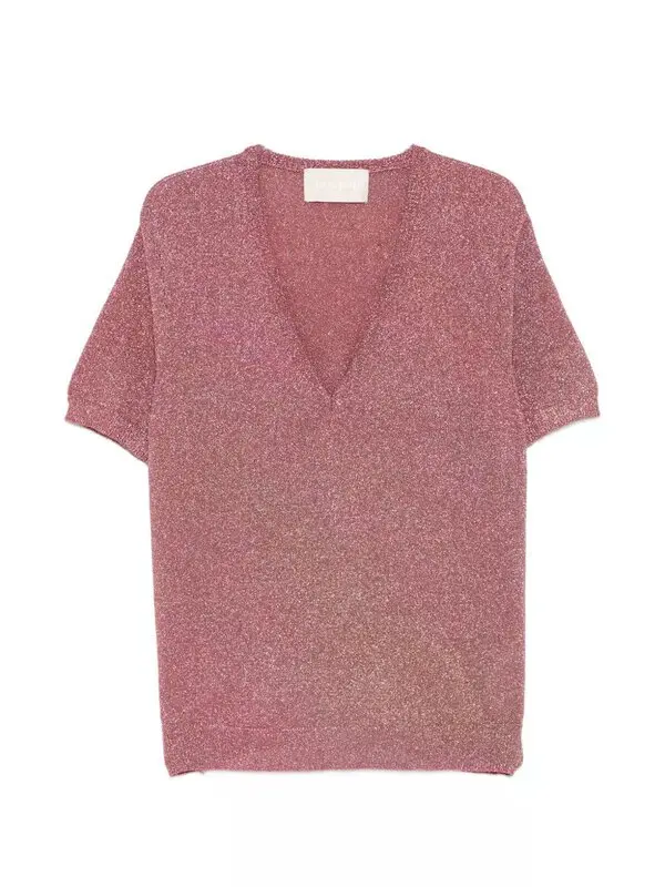 CIRCUS HOTEL V-neck T-shirt - Pink