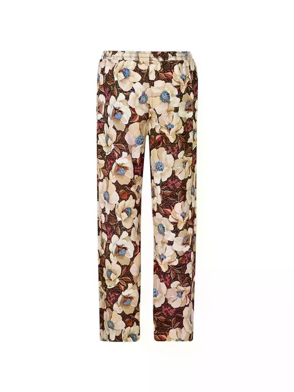 PIP STUDIO Floral Print Loungewear Trousers - Brown