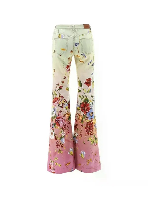 Roberto Cavalli Miami Floral Flared Trousers