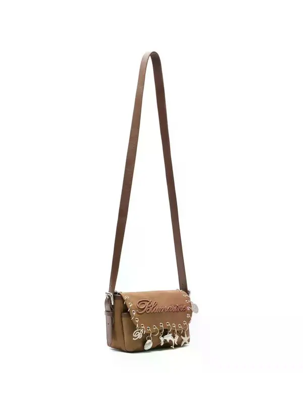 Blumarine Charm-detail Shoulder Bag - Neutrals